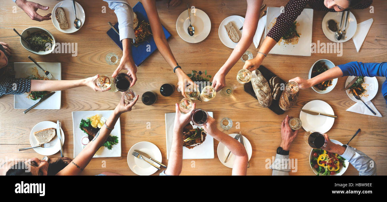 Food Catering Cuisine Culinary Gourmet Party Cheers Concept Stock Photo ...