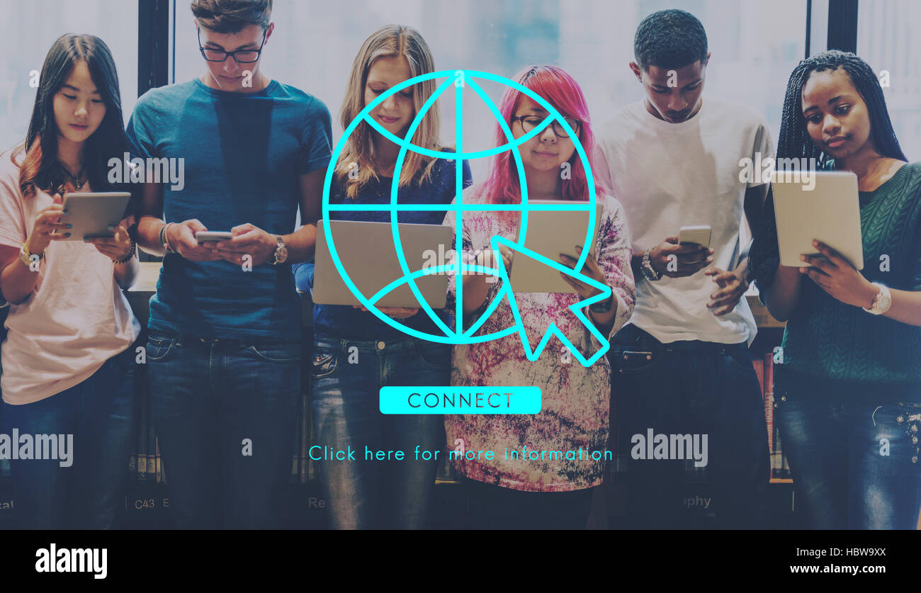 Global Network Connection Technology Concept Stock Photo - Alamy