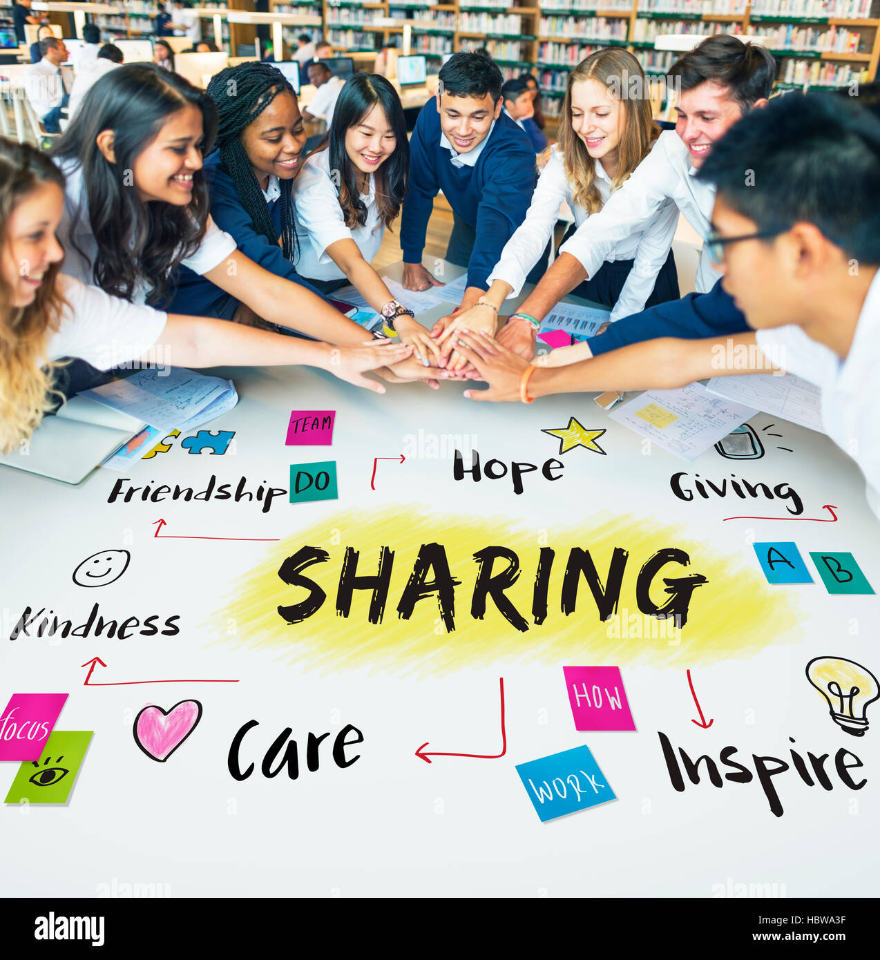 Charity Community Share Help Concept Stock Photo - Alamy