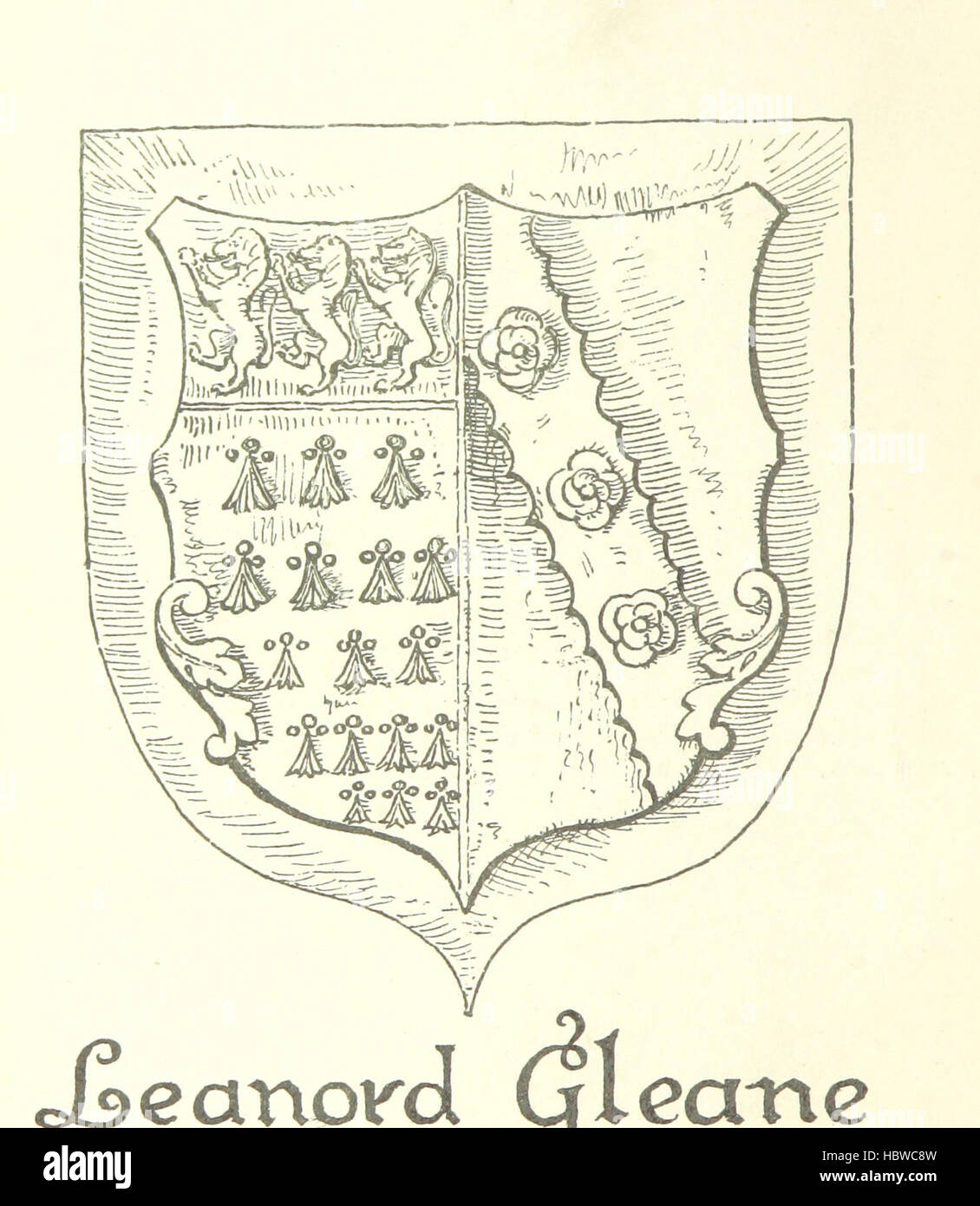 This page presents text and illustrations documenting coats of arms ...