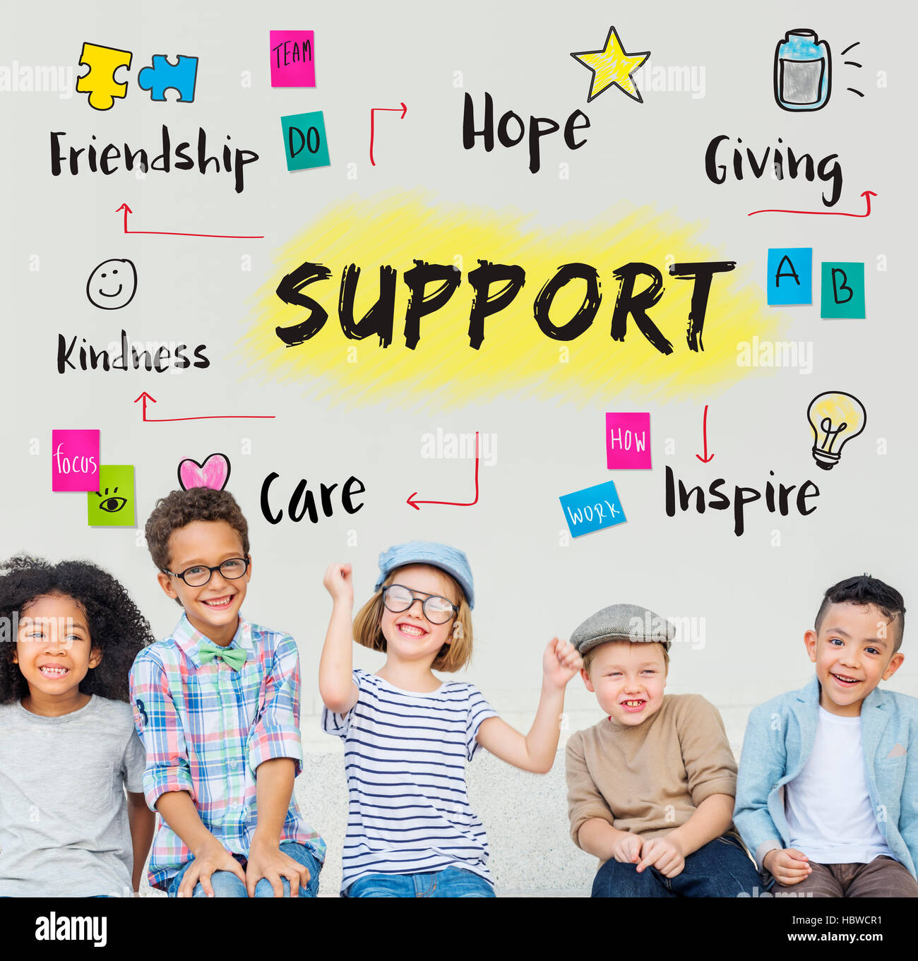 Charity Community Share Help Concept Stock Photo - Alamy