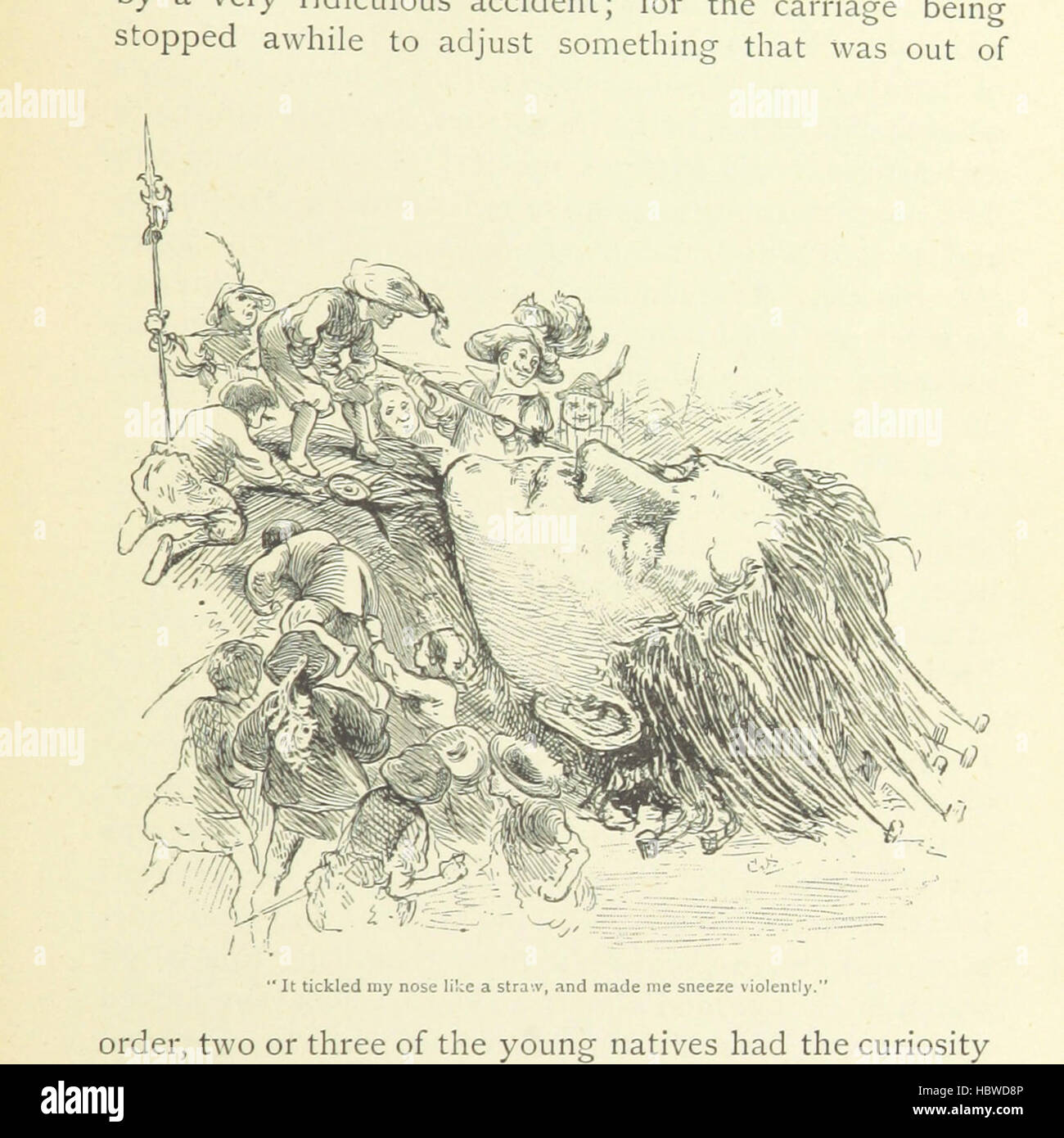 Illustrated edition of 'Gulliver's Travels' depicting adventures ...