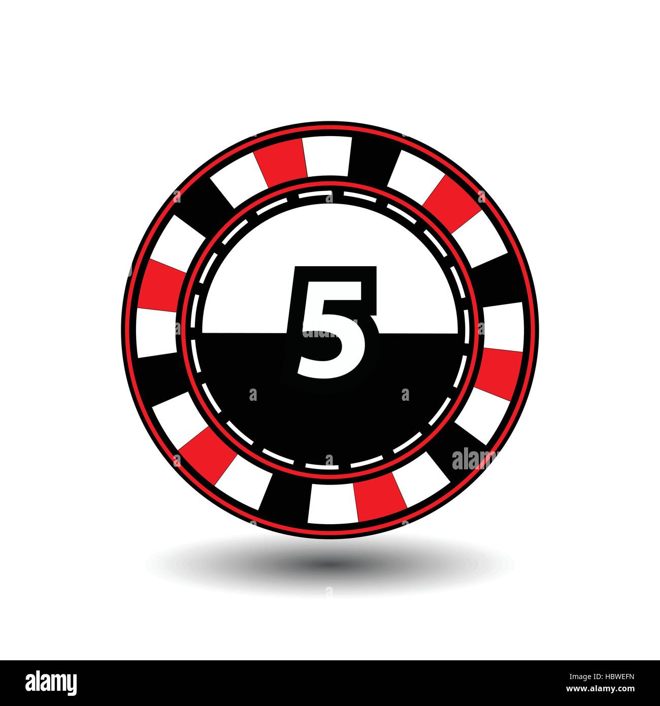 chips for poker red a suit five figure and a white dotted line the line ...