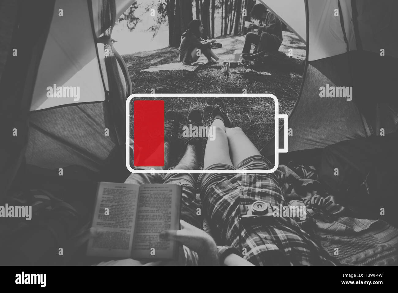 Rechargeable Energy Powered Charge Battery Concept Stock Photo - Alamy