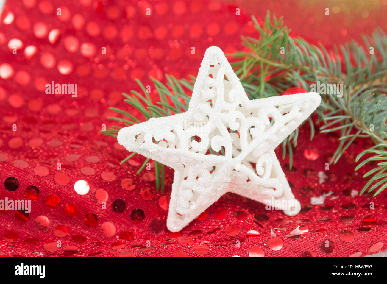 Red and white hat for santa hi-res stock photography and images - Alamy