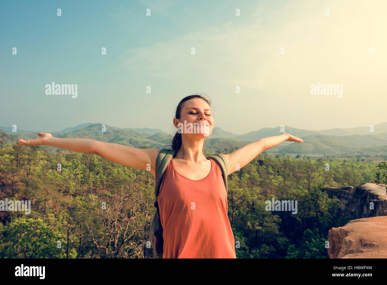 Person Traveler Travel Destination Concept Stock Photo - Alamy
