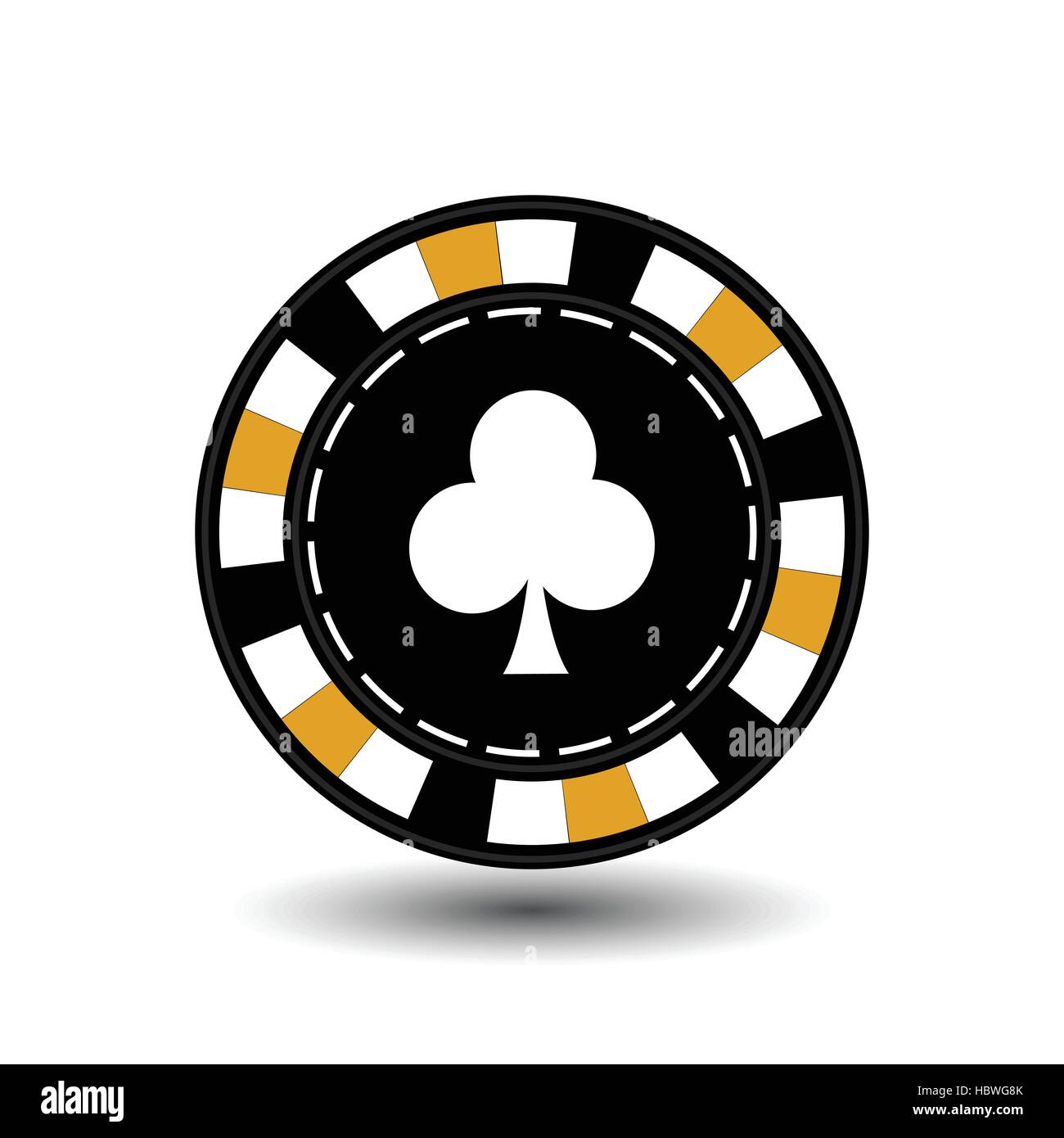 chips for poker yellow clab in the middle and a white dotted line the ...
