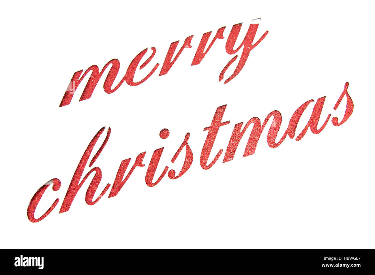 Red christmas text Cut Out Stock Images & Pictures - Alamy