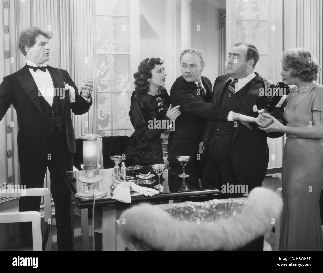 FRIENDS OF MR. SWEENEY, from left: Robert Barrat, Ann Dvorak, Charles ...