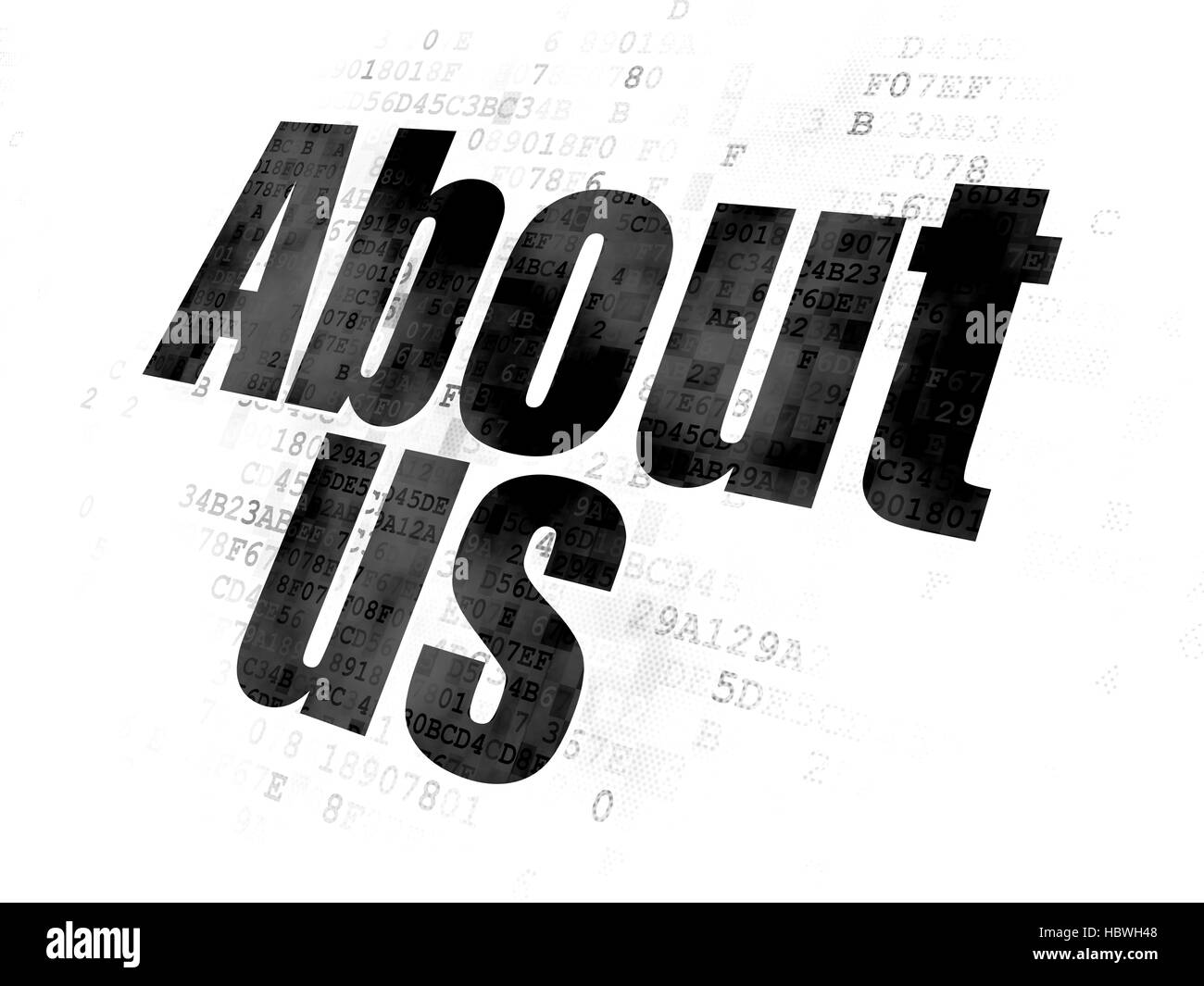 Marketing concept: About Us on Digital background Stock Photo - Alamy