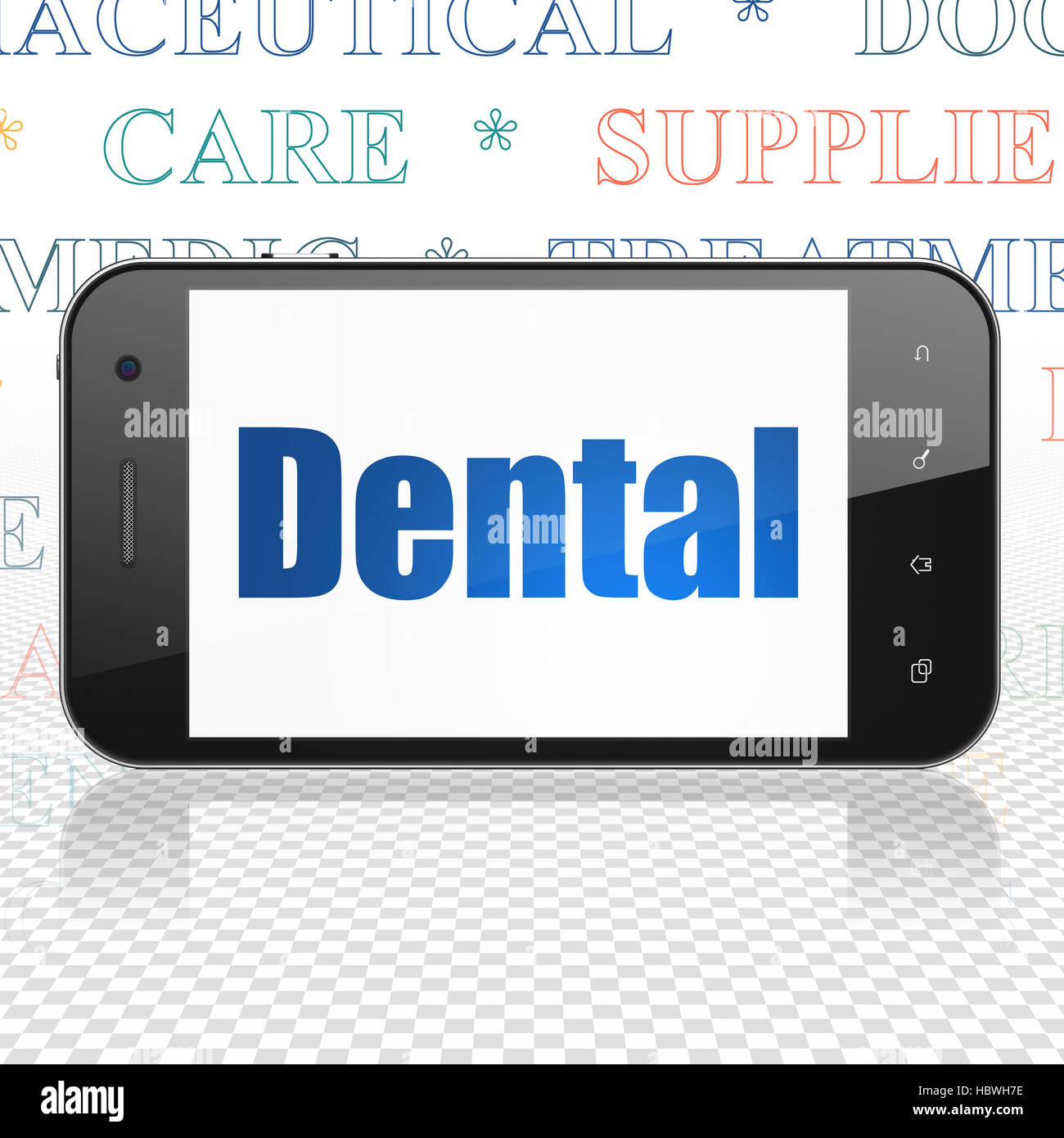 Health concept: Smartphone with Dental on display Stock Photo - Alamy