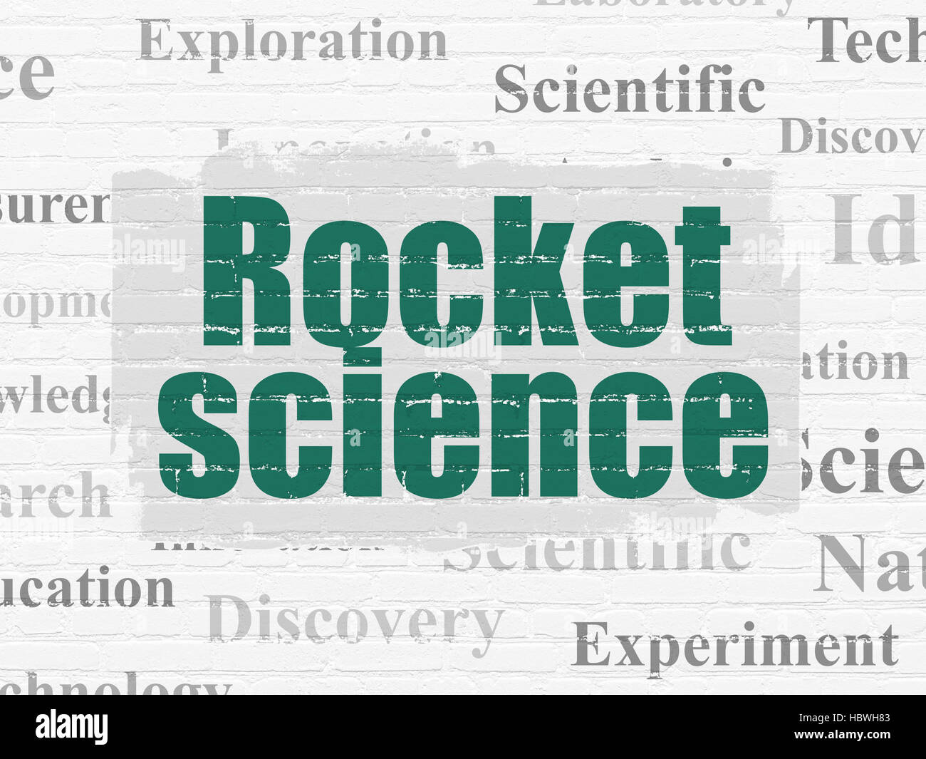 Science concept: Rocket Science on wall background Stock Photo - Alamy