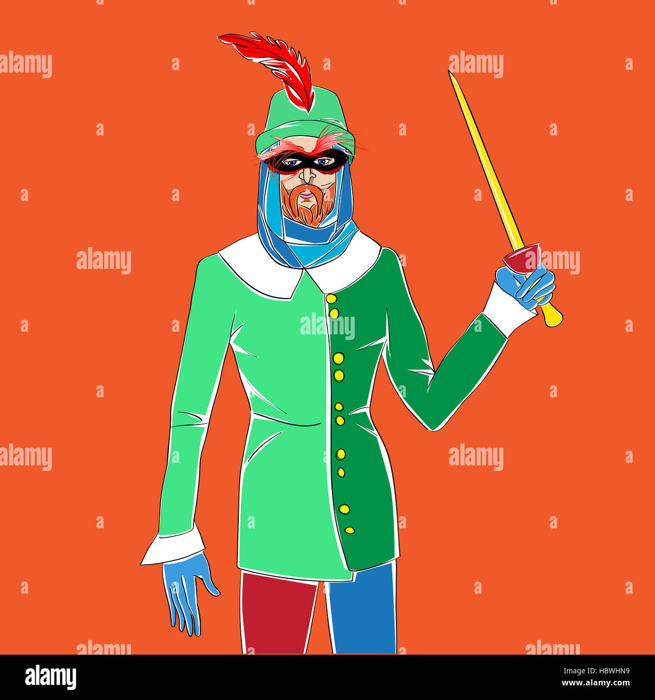 carnival man costume Stock Photo - Alamy