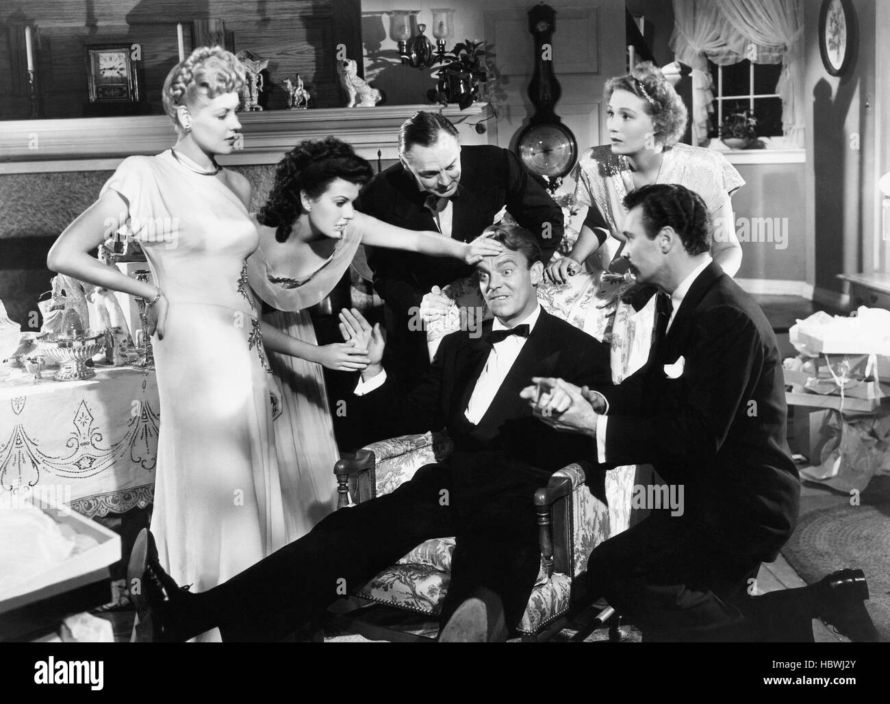 GETTING GERTIE'S GARTER, standing from left: Marie McDonald, sheila ...