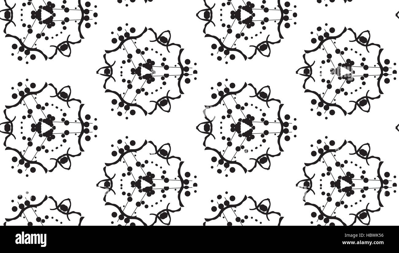 seamless pattern. Abstract stylish background with stylized petals ...
