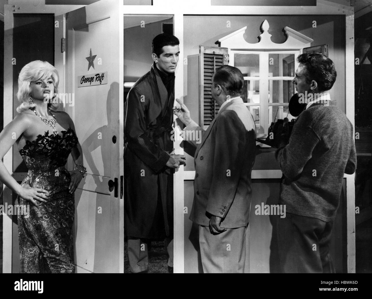 THE GEORGE RAFT STORY, Jayne Mansfield, Ray Danton, 1961 Stock Photo ...