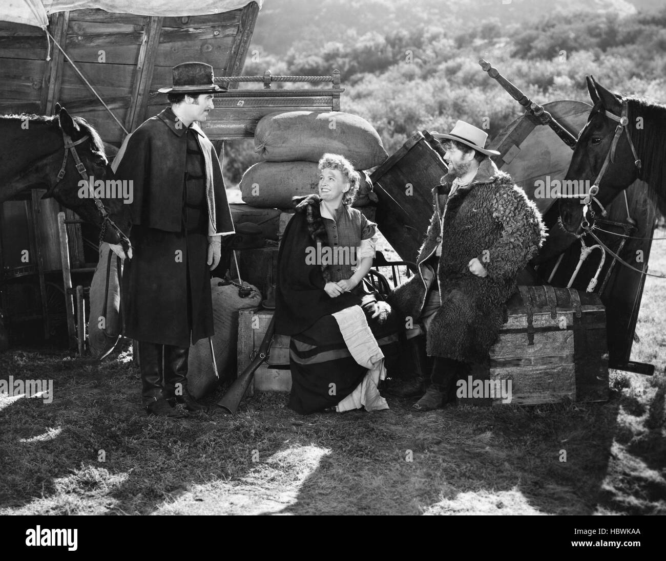 GERONIMO, from left, Preston Foster, Ellen Drew, Andy Devine, 1939 ...