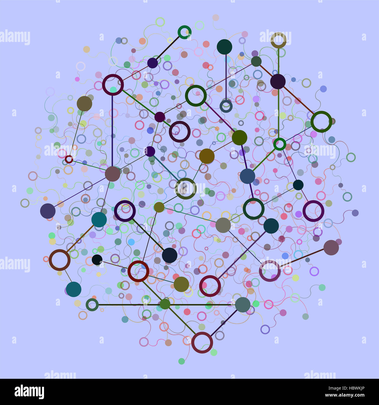 Social Network Graphic Concept. Abstract Background with Dots Array and Lines. Geometric Modern ...