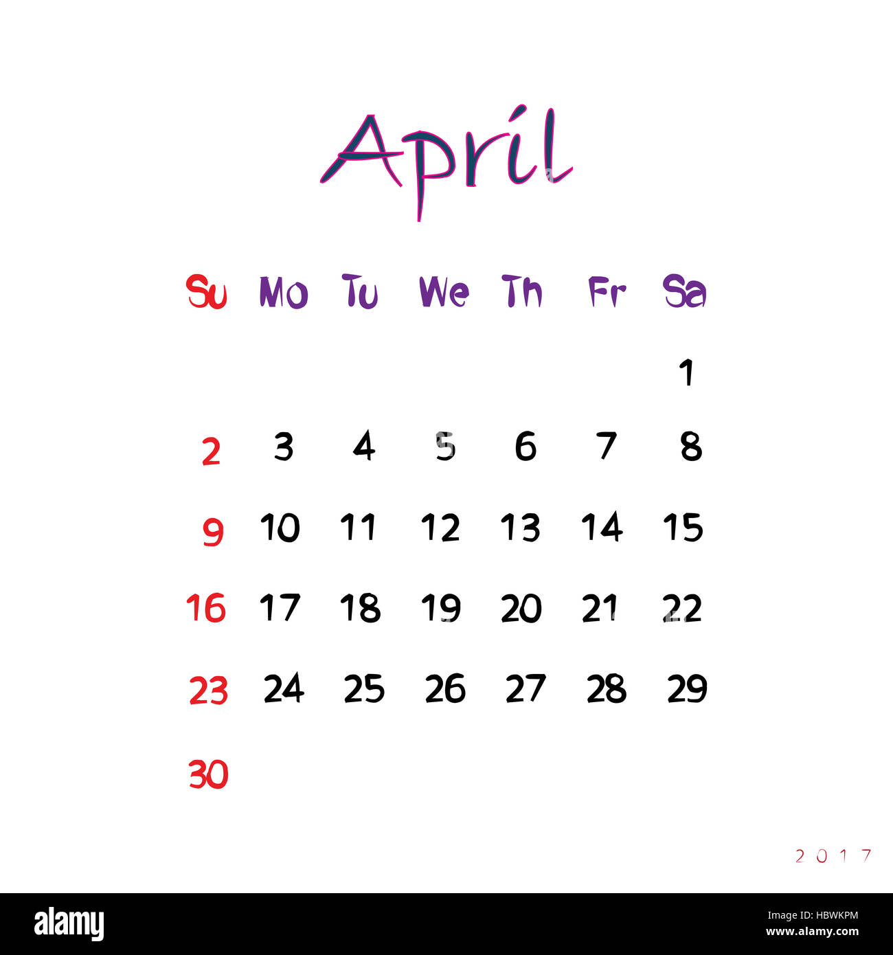 April letter Cut Out Stock Images & Pictures - Alamy