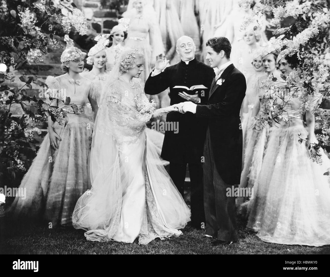 GEORGE WHITE'S SCANDALS, center from left: Alice Faye, Richard Carle ...