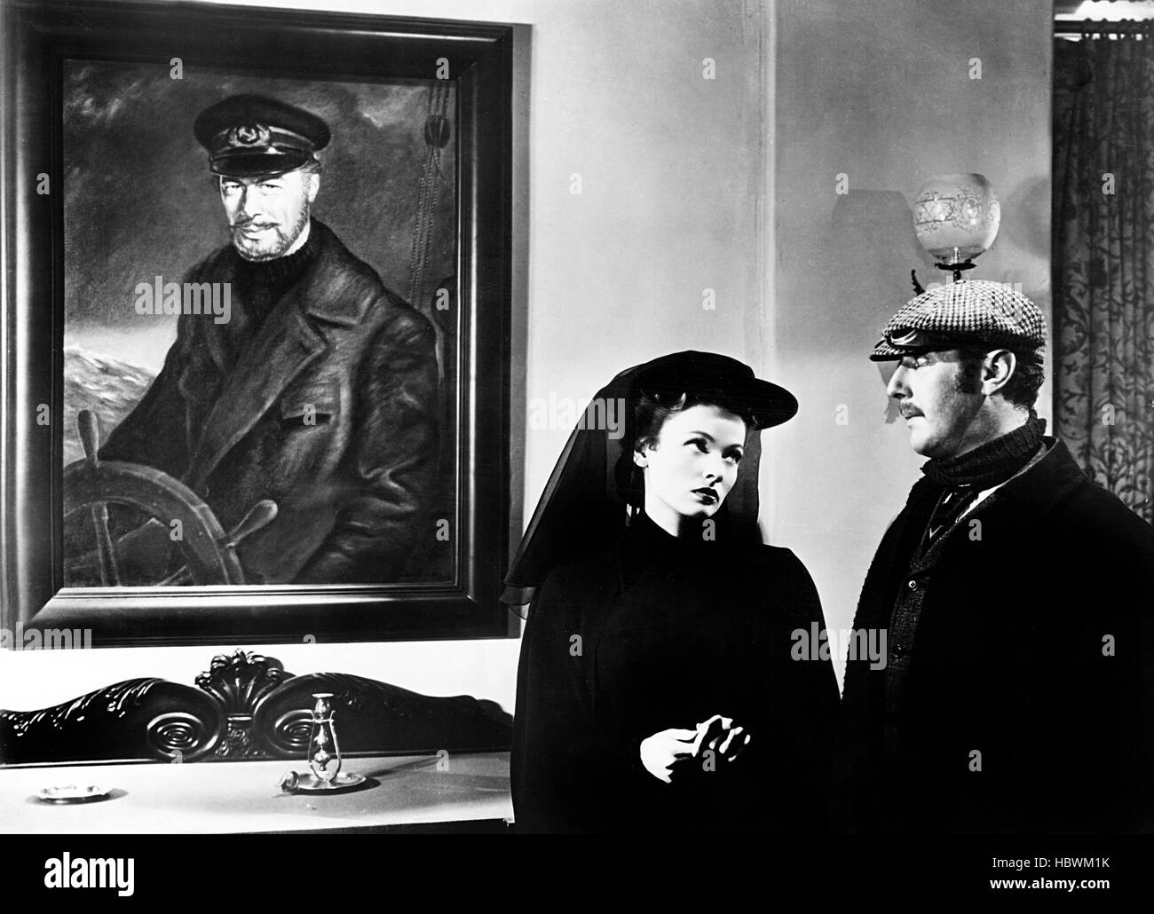 THE GHOST AND MRS. MUIR, l-r: Rex Harrison, Gene Tierney, Robert Coote ...