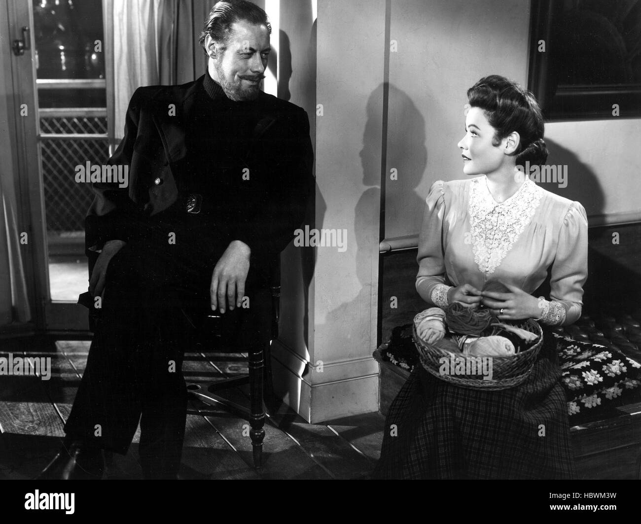 THE GHOST AND MRS. MUIR, Rex Harrison, Gene Tierney, 1947, TM ...