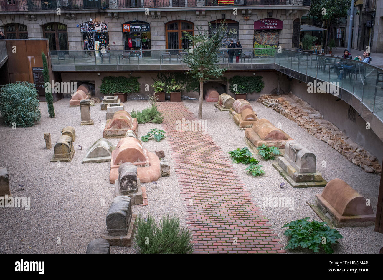 roman graveyard barcelona Stock Photo - Alamy