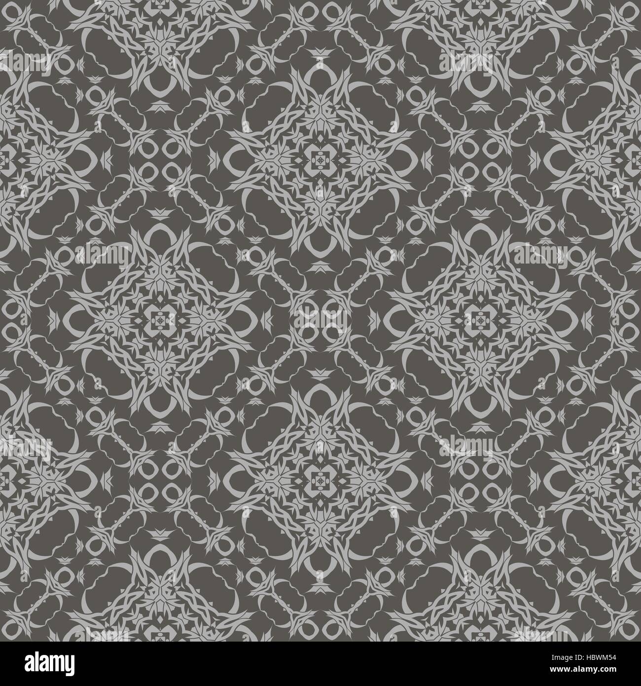 Grey Ornamental Seamless Line Pattern Stock Vector Image & Art - Alamy