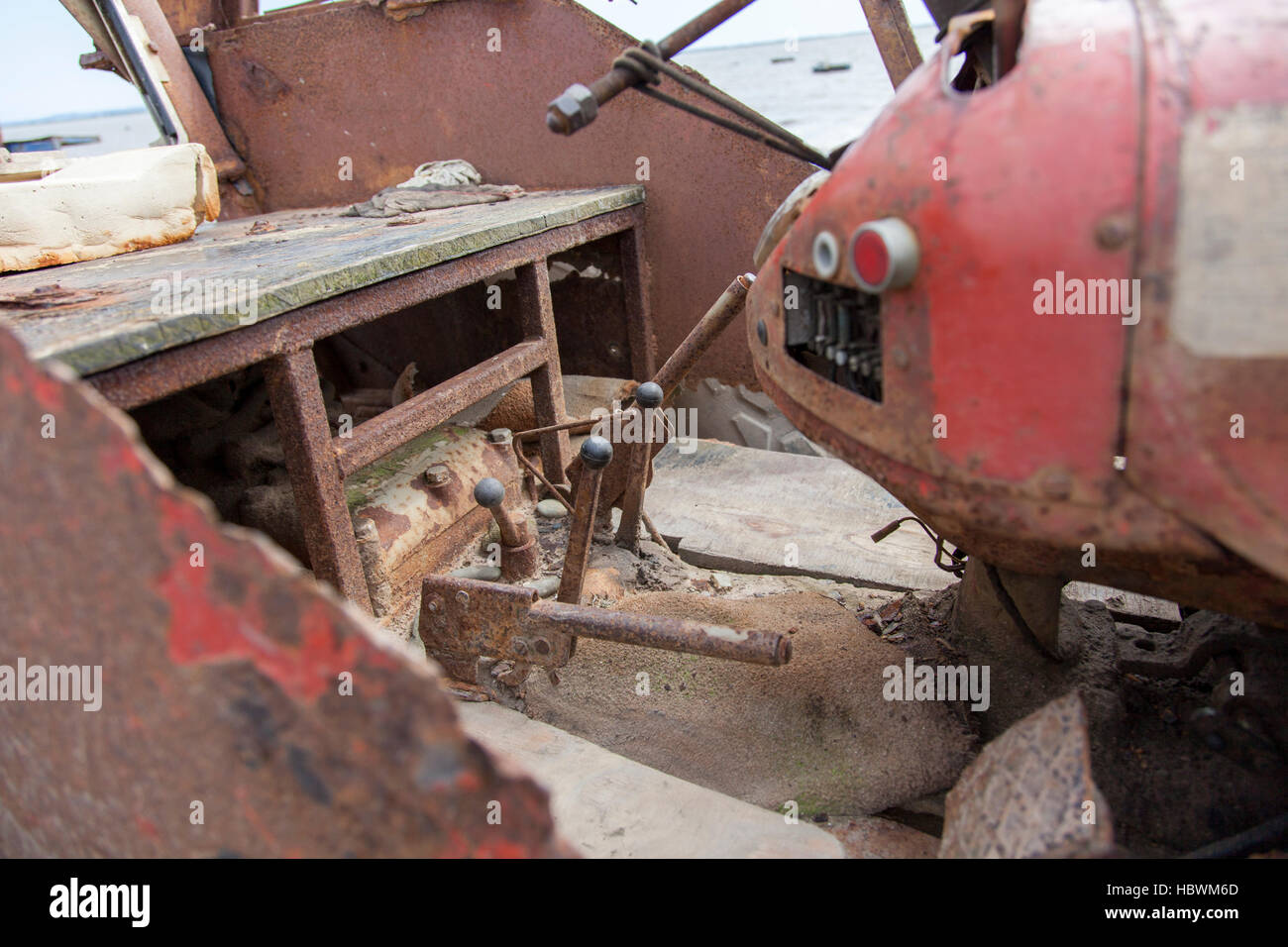 beach tractor lytham Stock Photo - Alamy