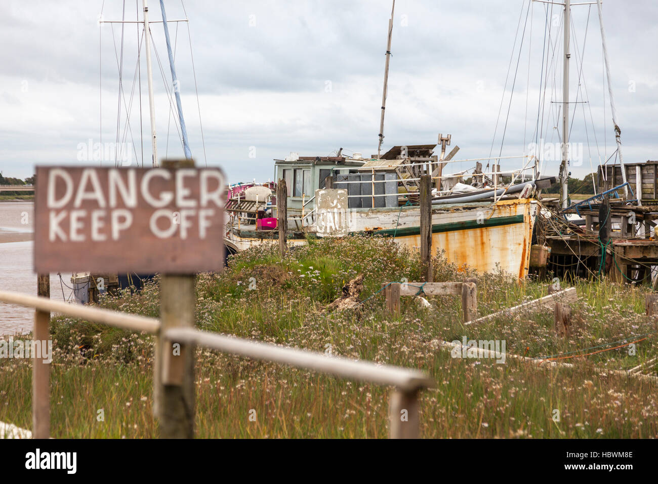 Boats of skippool creek Stock Photo - Alamy