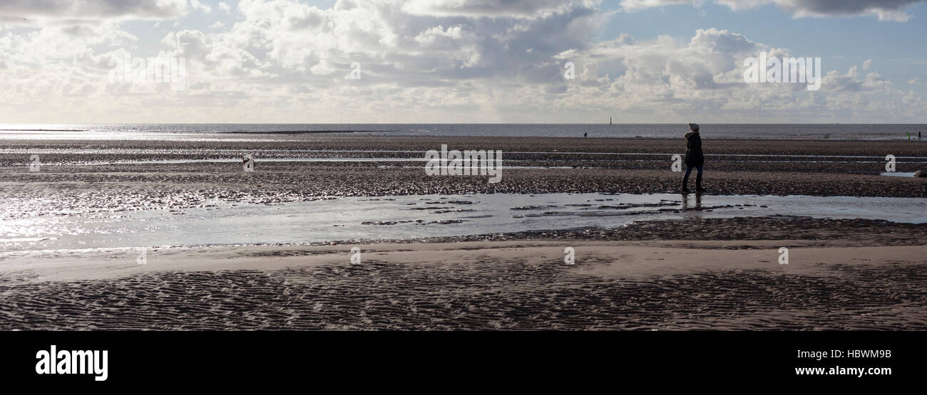 Rossal point silhouette Stock Photo - Alamy