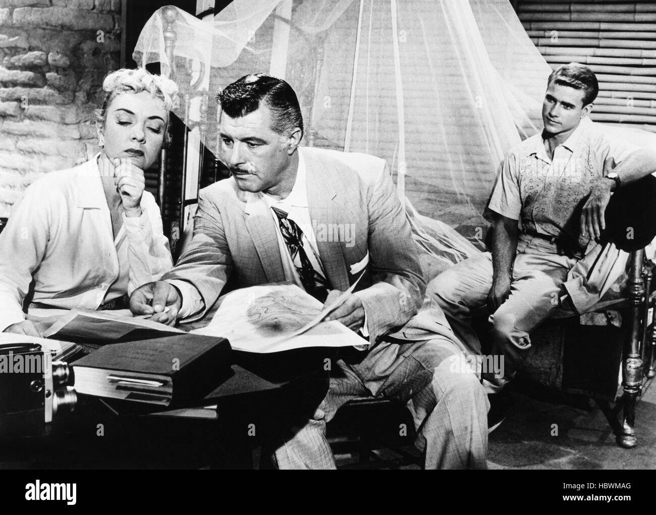 GHOST DIVER, from left, Audrey Totter, James Craig, Lowell Brown, 1957 ...