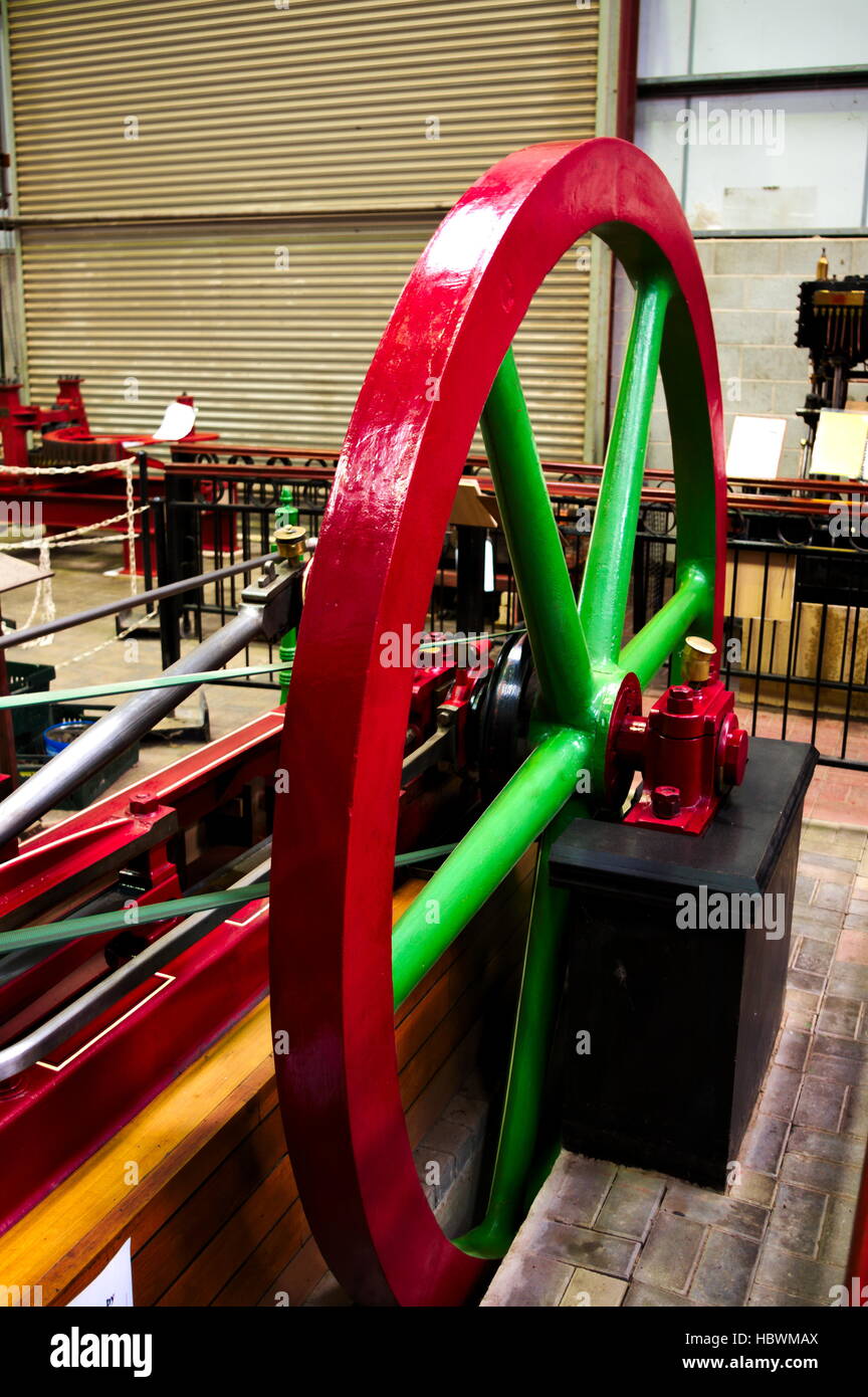 Steam engine - big wheel Stock Photo - Alamy