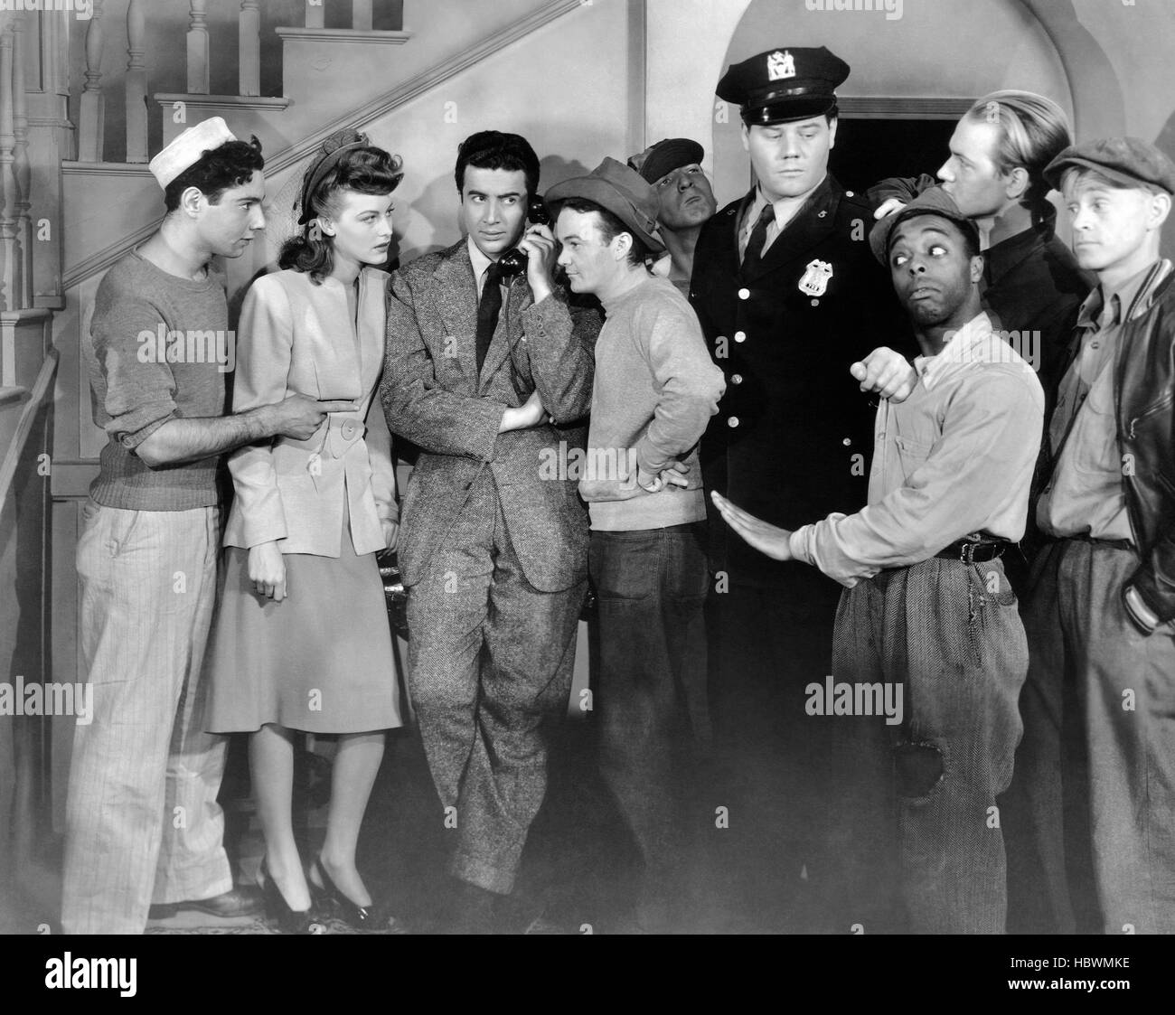 GHOSTS ON THE LOOSE, from left, Ava Gardner, Rick Vallin, Leo Gorcey ...