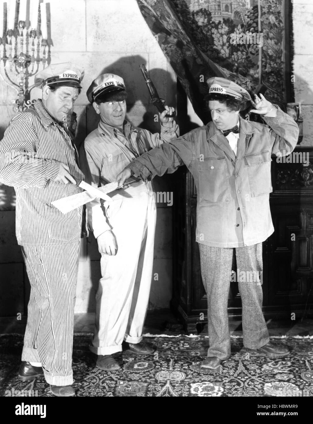 THE GHOST TALKS, from left: Shemp Howard, Moe Howard, Larry Fine, [The ...