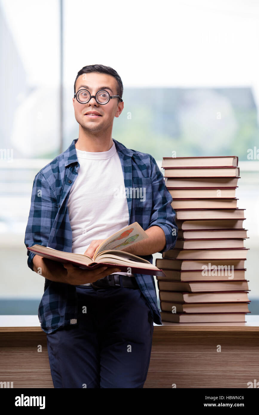 Young student preparing for school exams Stock Photo - Alamy