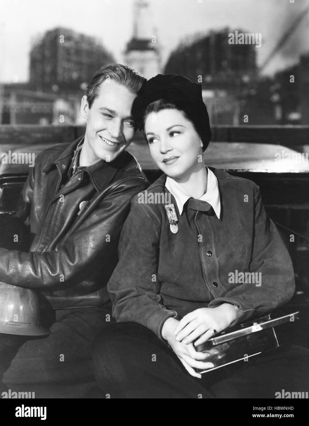 GOOD LUCK, MR. YATES, from left: Jess Barker, Claire Trevor, 1943 Stock ...