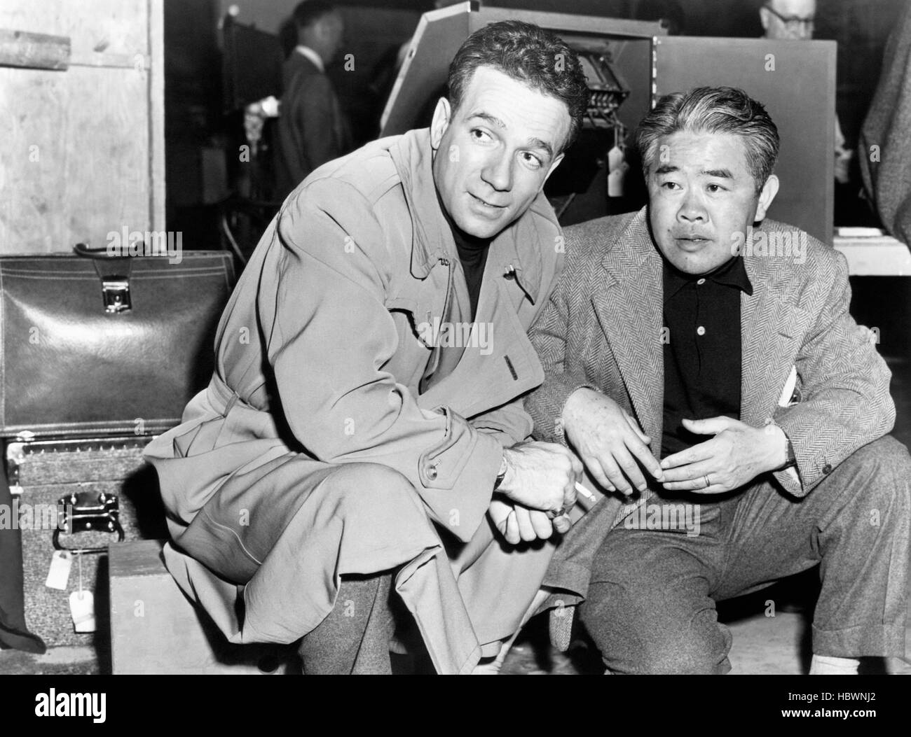 GO, MAN, GO!, from left, Dane Clark, cinematographer James Wong Howe ...