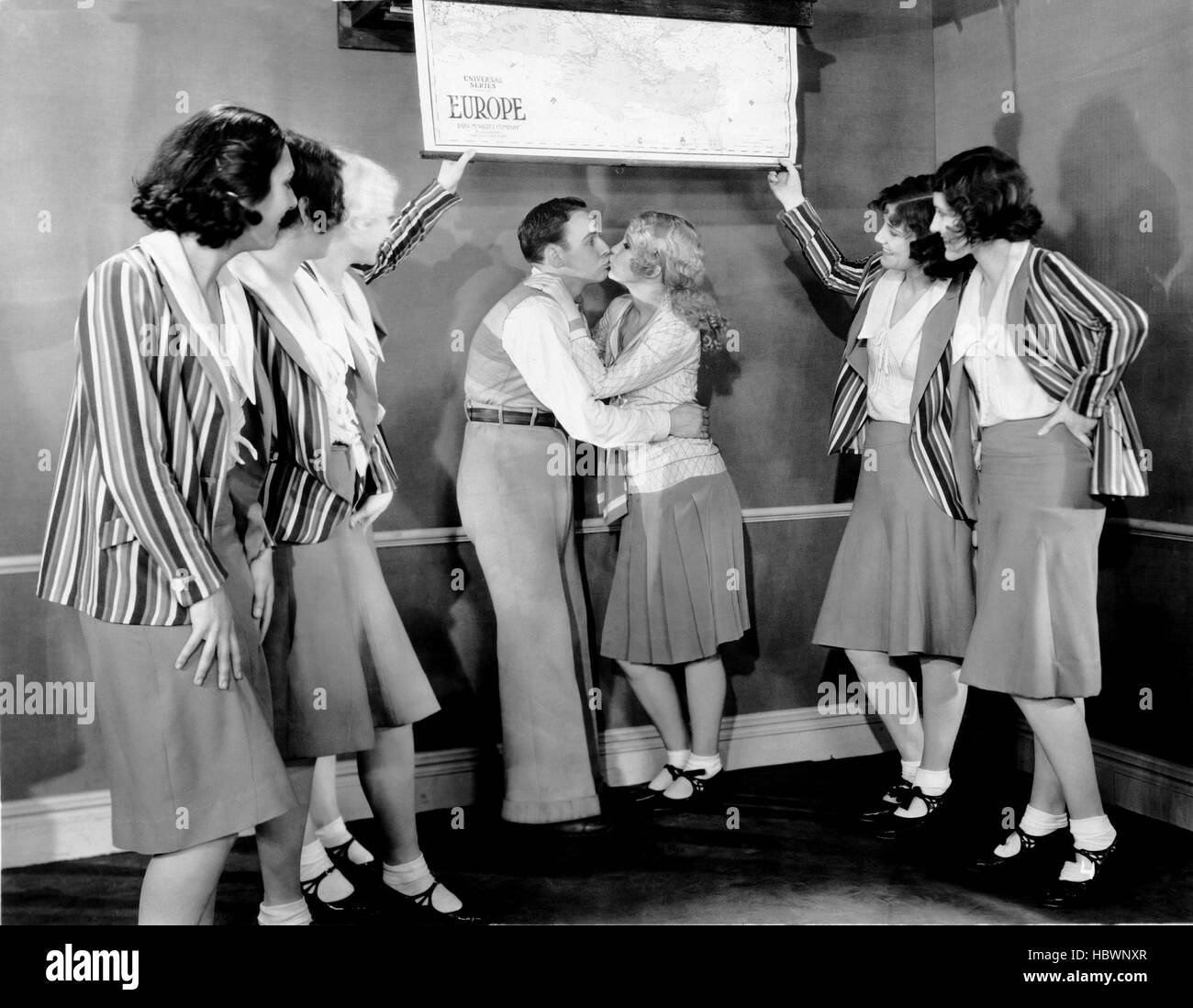 GOOD NEWS, far left, Ann Dvorak, couple kissing, Al Norman, Vera Marshe ...