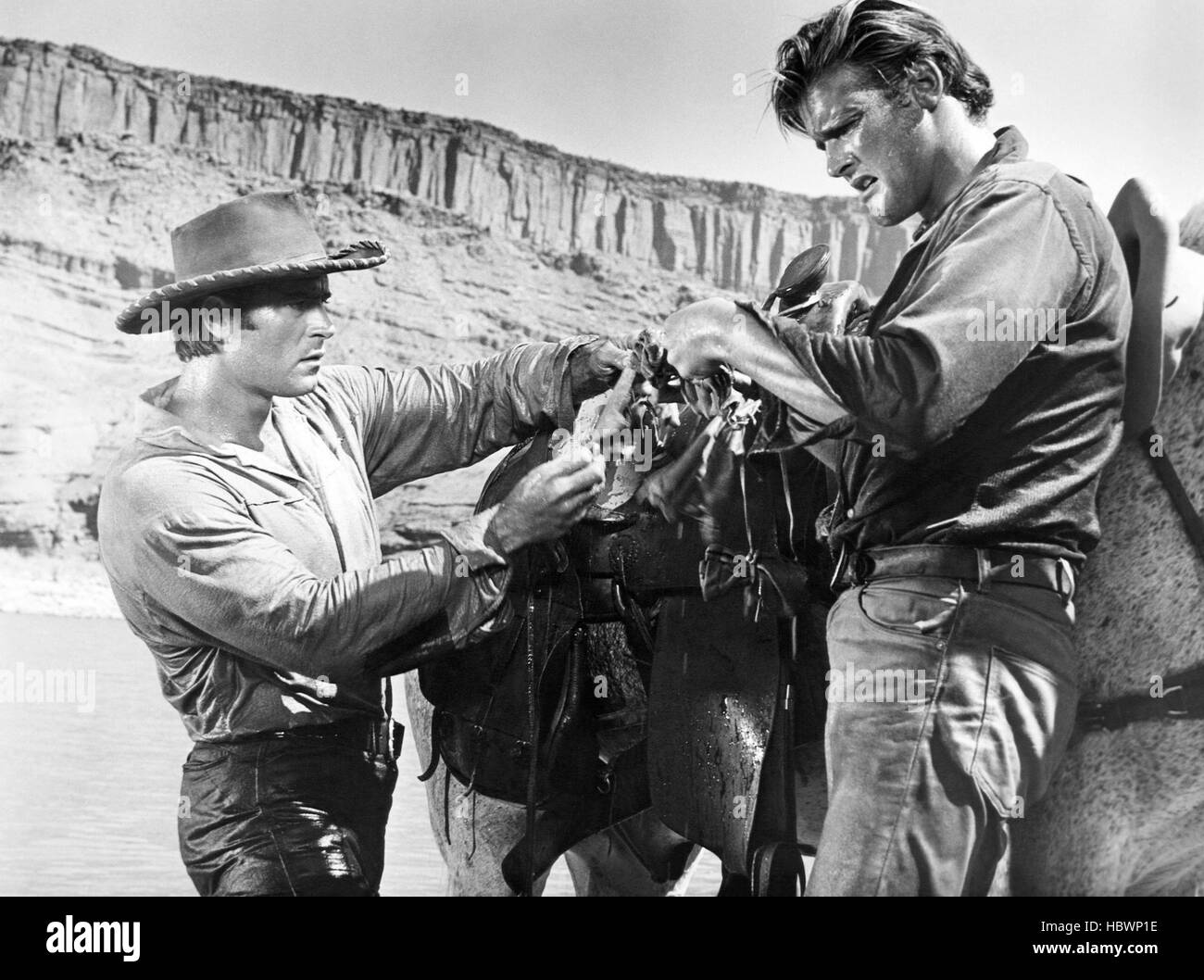 GOLD OF THE SEVEN SAINTS, from left, Clint Walker, Roger Moore, 1961 ...