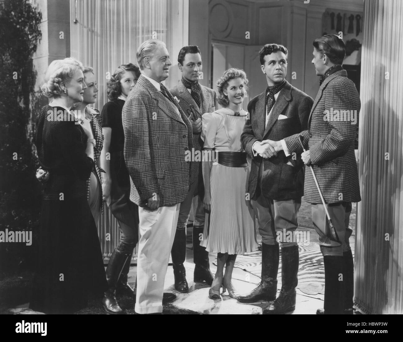 GOING PLACES, from left: Minna Gombell, Thurston Hall, Larry Williams ...