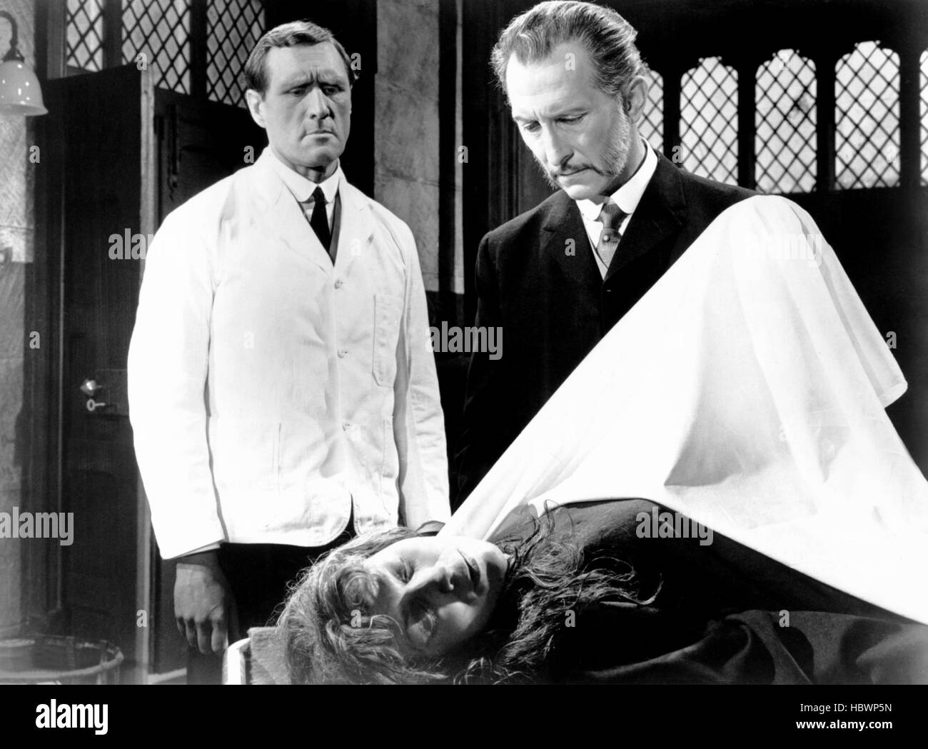 THE GORGON, standing from left: Jack Watson, Peter Cushing, 1964 Stock ...