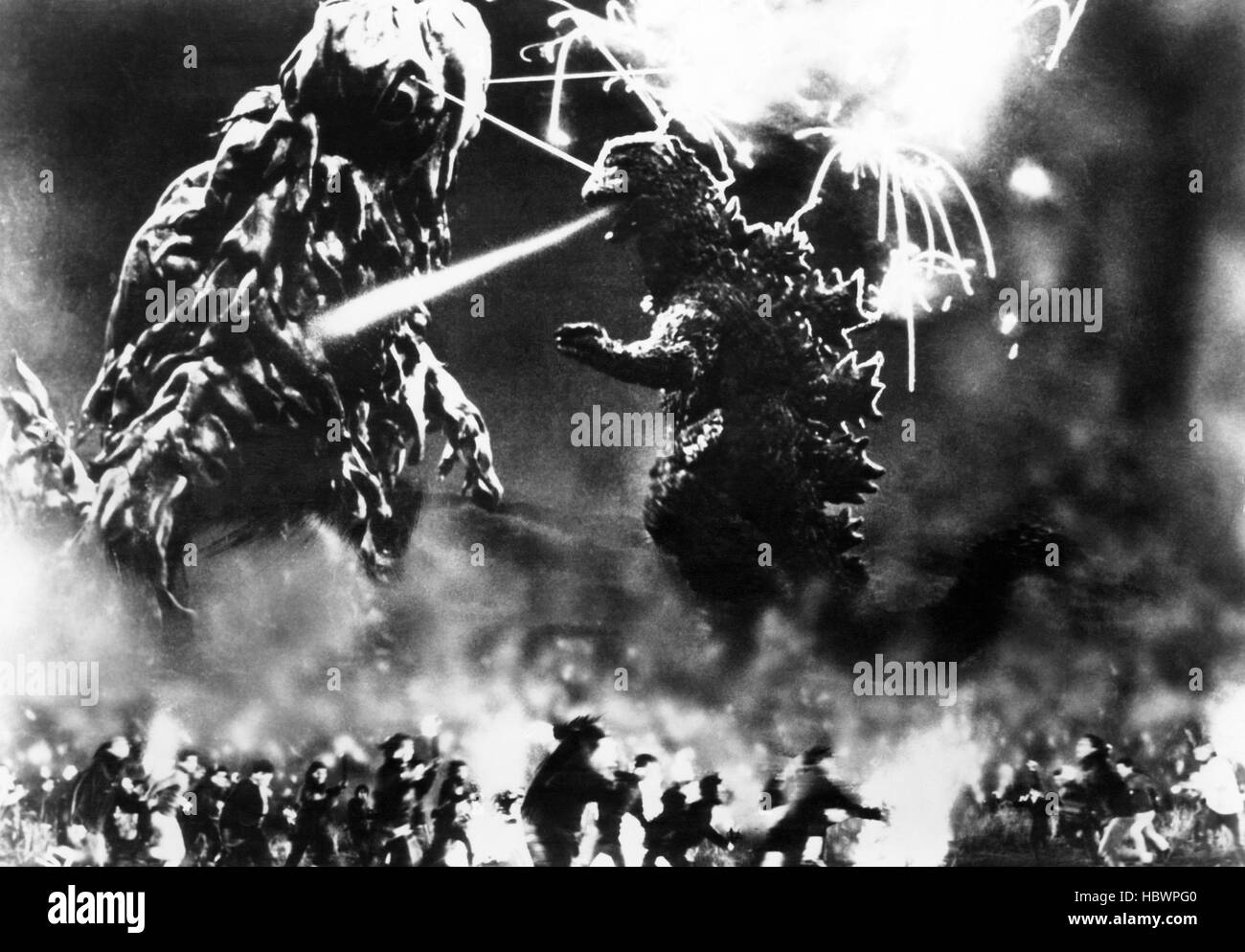 GODZILLA VS. THE SMOG MONSTER, Smog Monster, Godzilla, 1971 Stock Photo ...