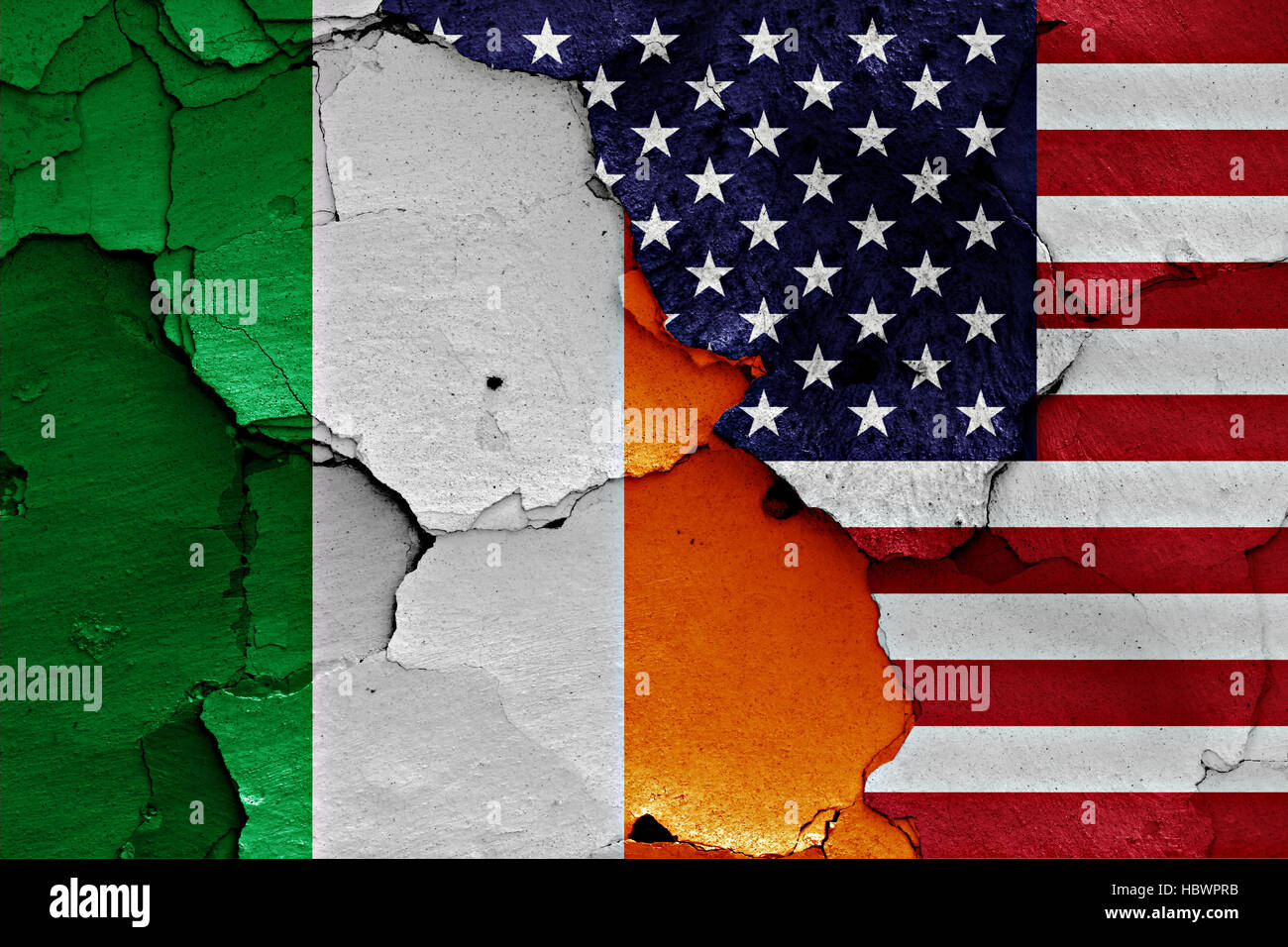 Irish american flag hi-res stock photography and images - Alamy