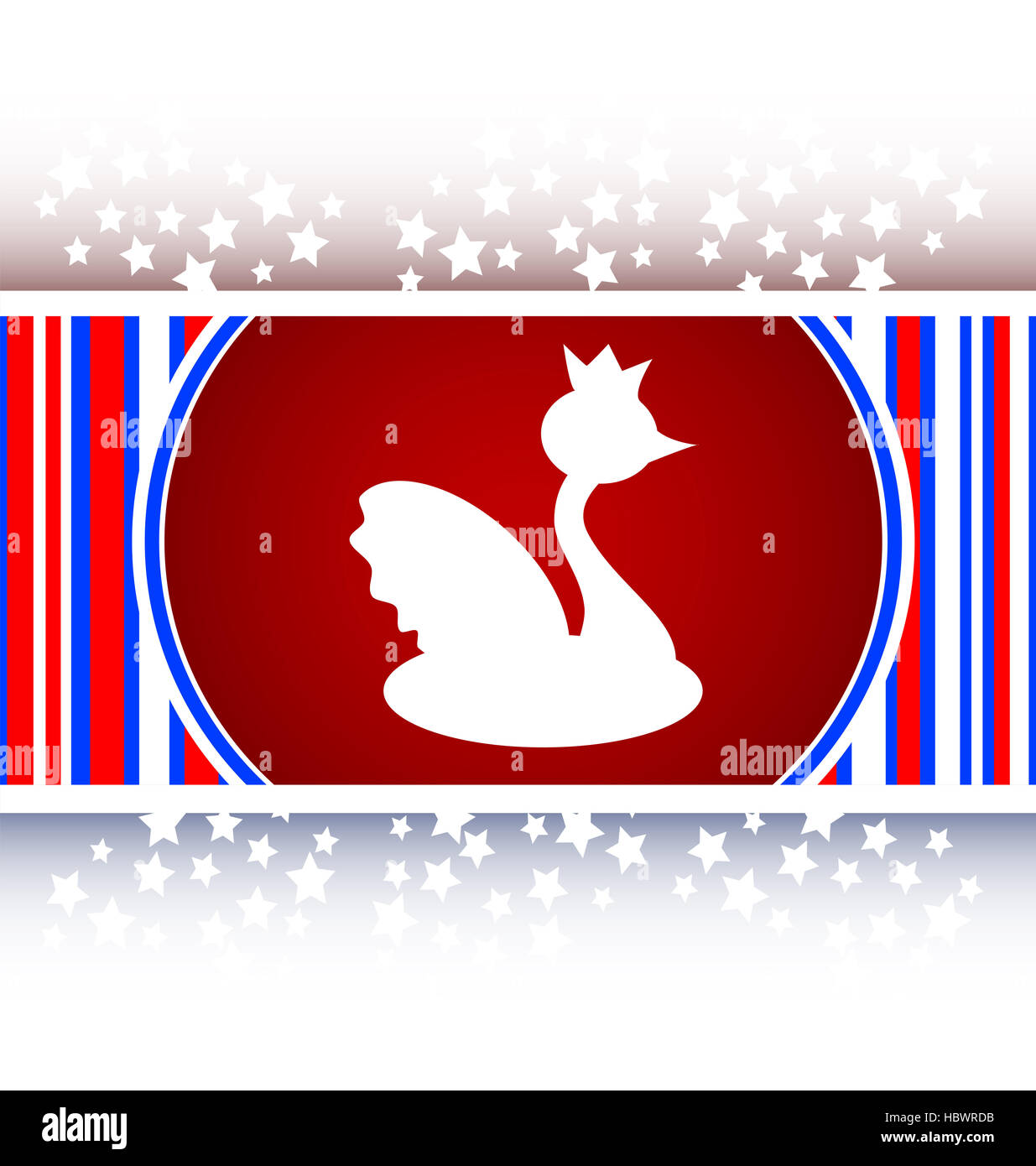 white swan on wen icon button Stock Photo - Alamy