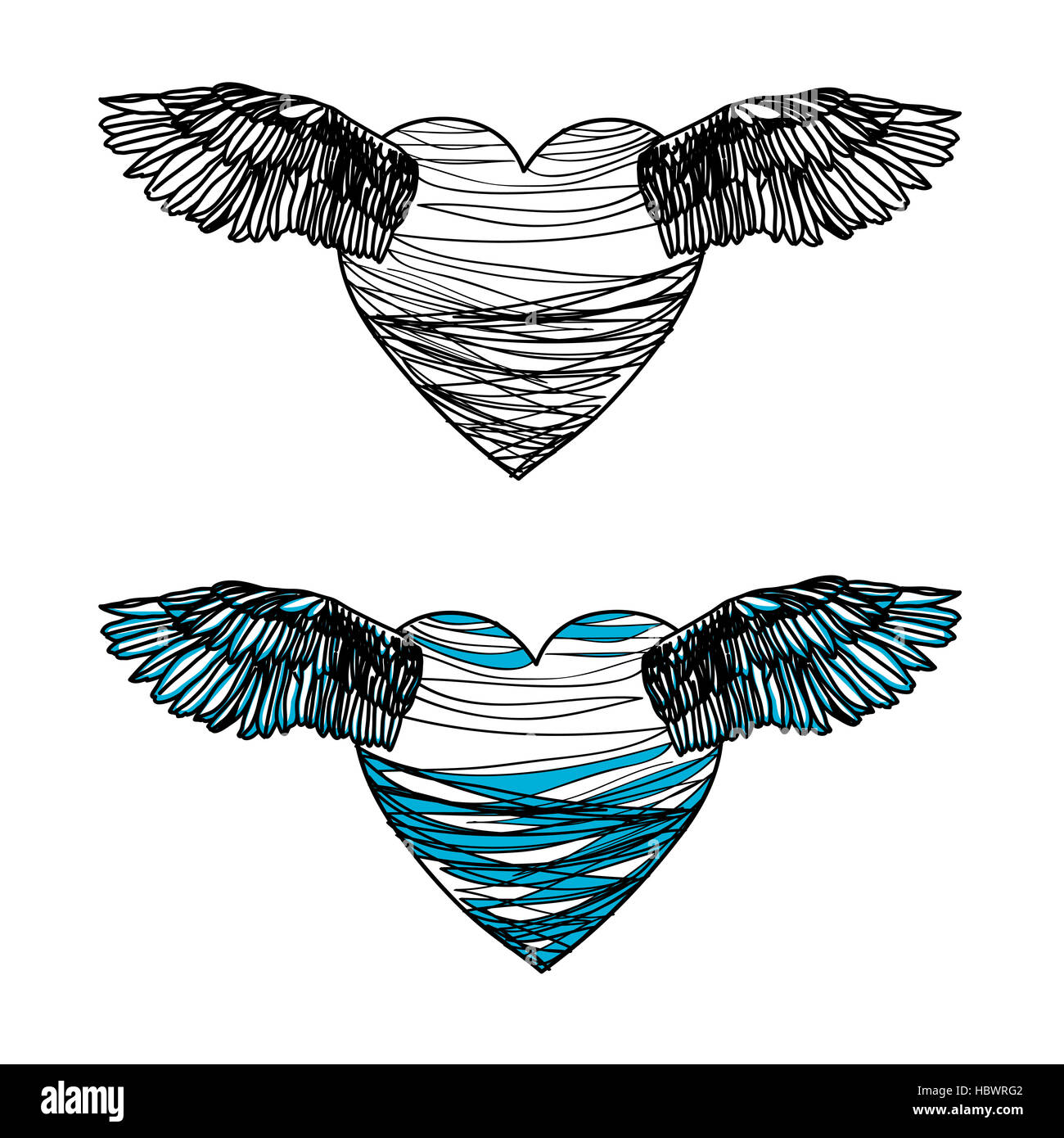 Winged shape hi-res stock photography and images - Alamy