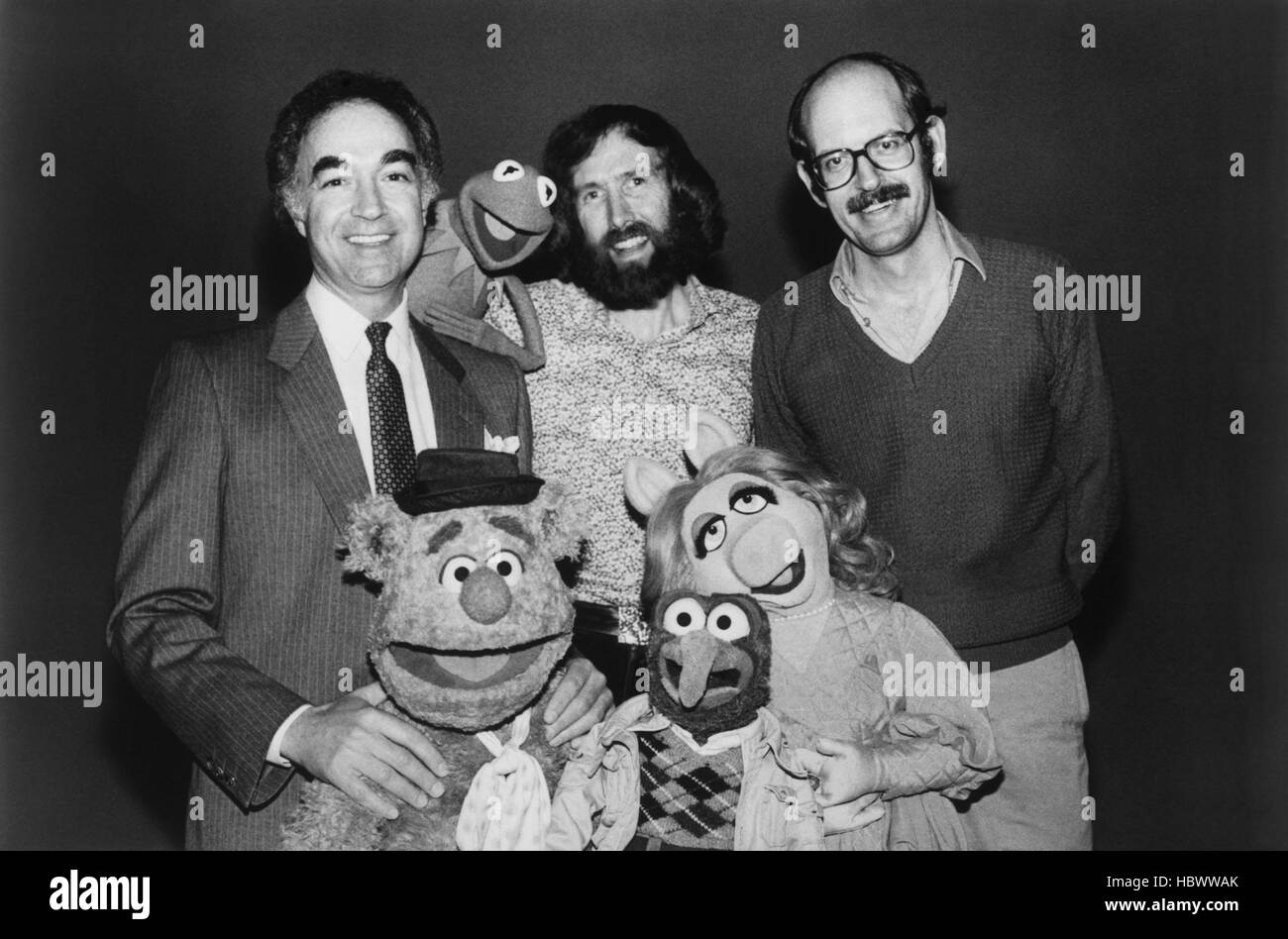 THE GREAT MUPPET CAPER, top: producer David Lazer, Kermit the Frog ...