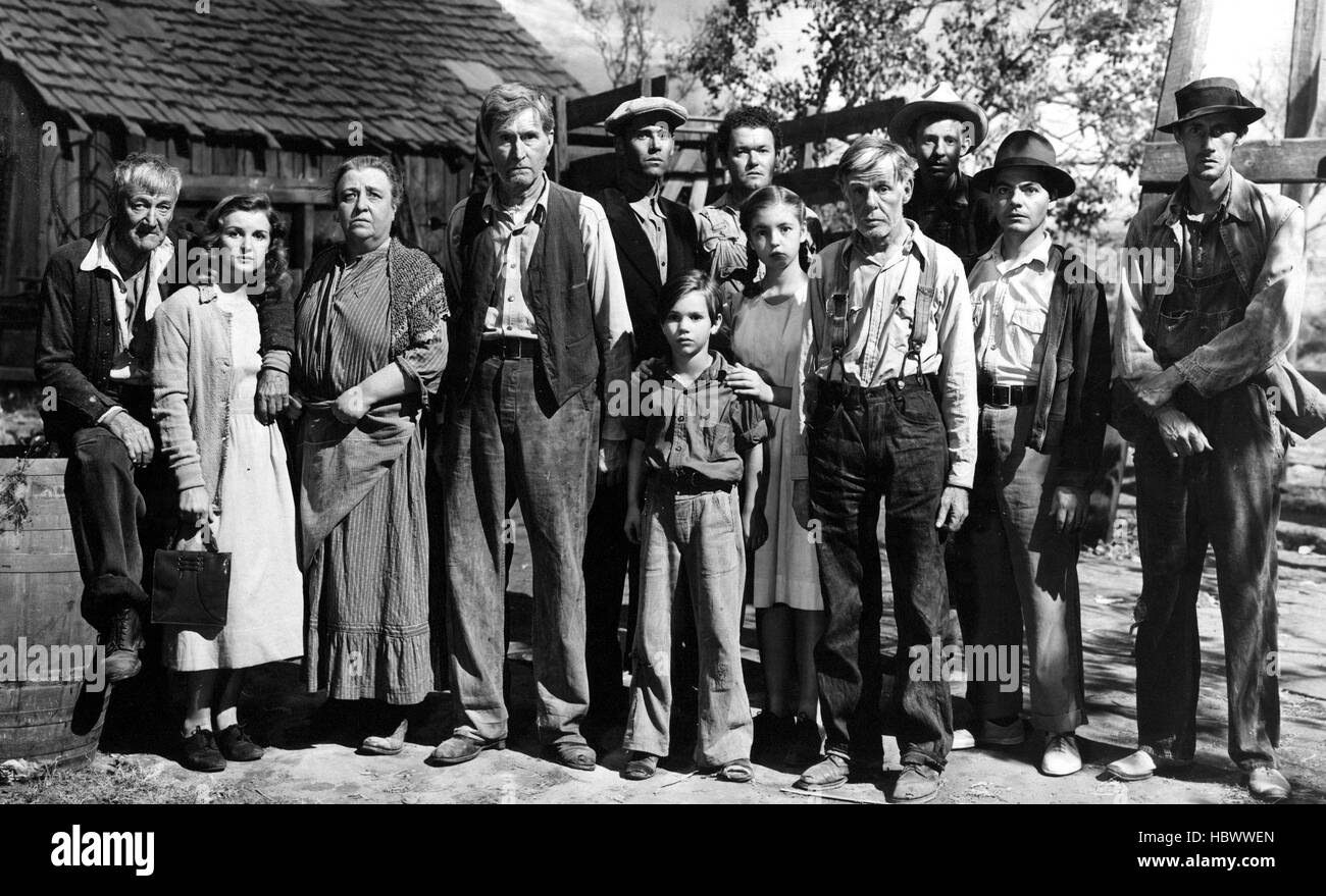 THE GRAPES OF WRATH, Charley Grapewin, Dorris Bowdon, Jane Darwell ...