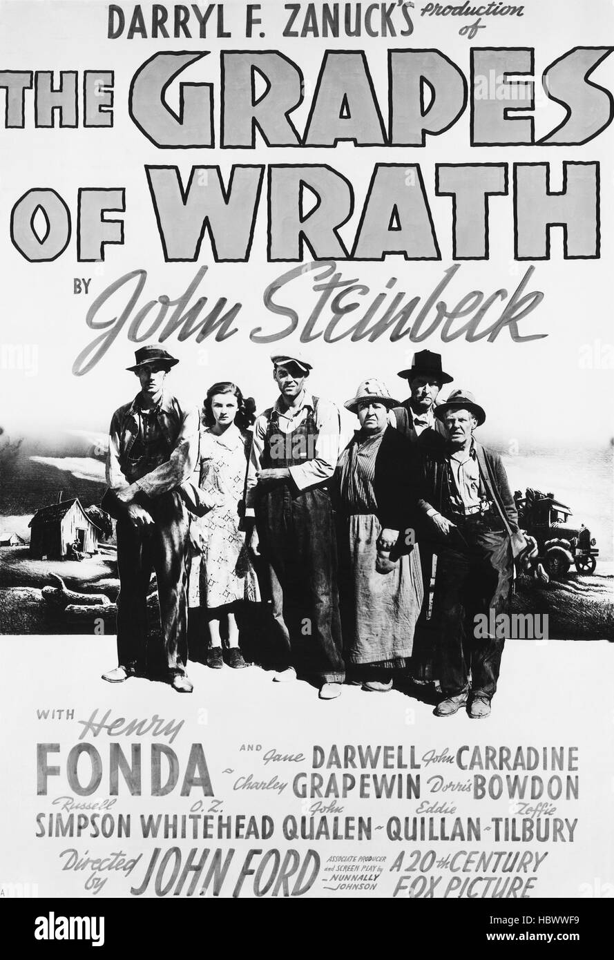 THE GRAPES OF WRATH, from left: John Carradine, Dorris Bowdon, Henry ...