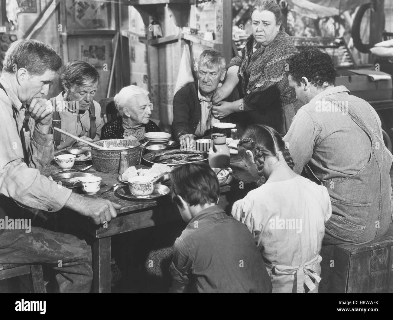THE GRAPES OF WRATH, face visible from left: Russell Simpson, Frank ...